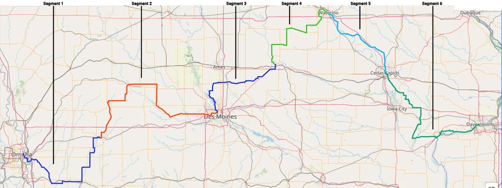 Hiking America - Maps & Guides to the ADT in Iowa