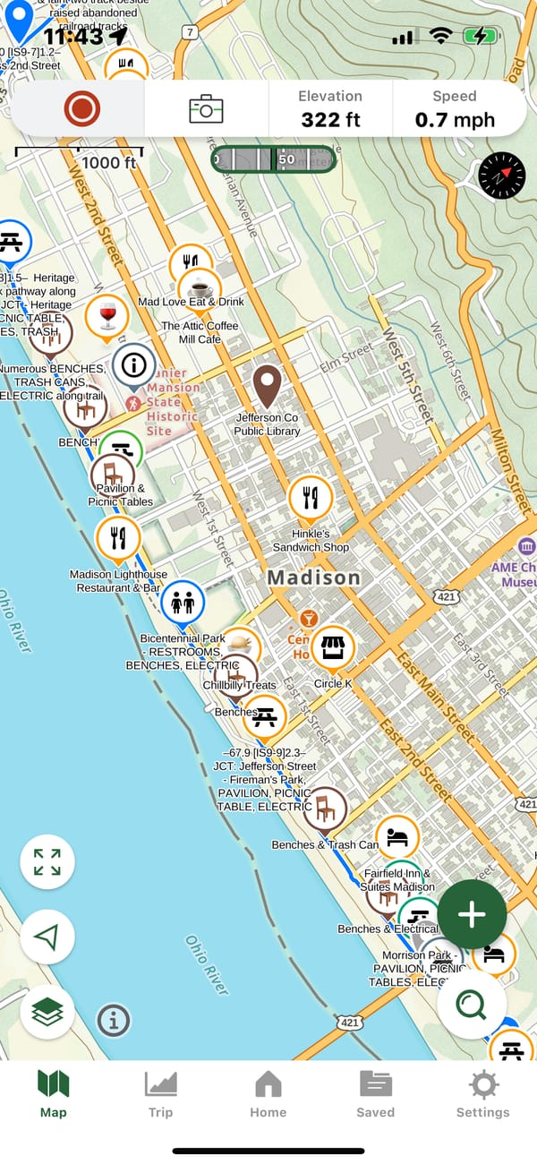 Fix Missing Waypoints to the ADT in Gaia GPS-Hiking America