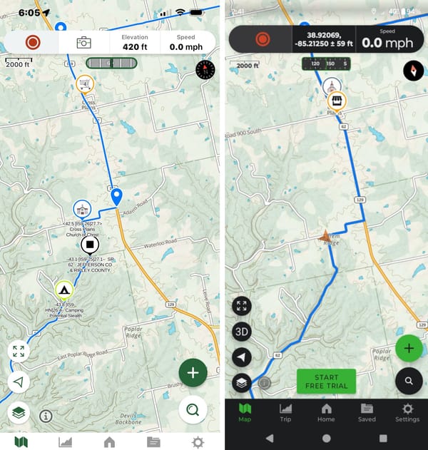 Fix Missing Waypoints to the ADT in Gaia GPS-Hiking America